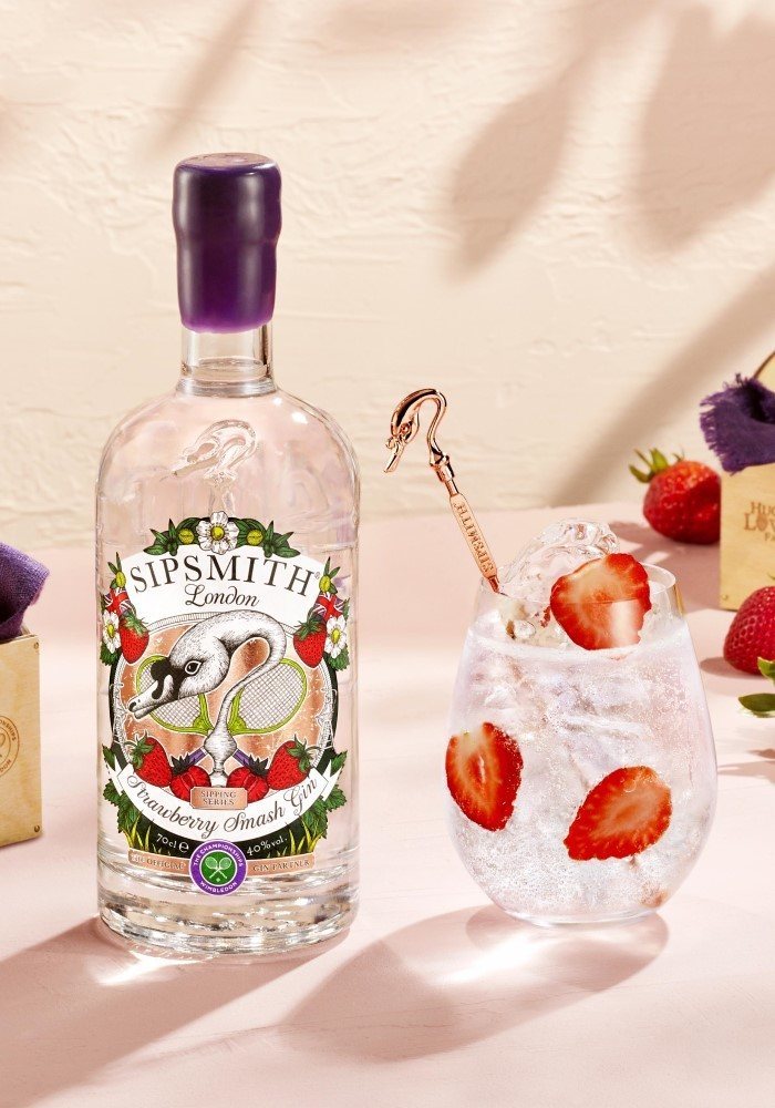 Our Finest Strawberry Smash Gin Cocktails - Sipsmith